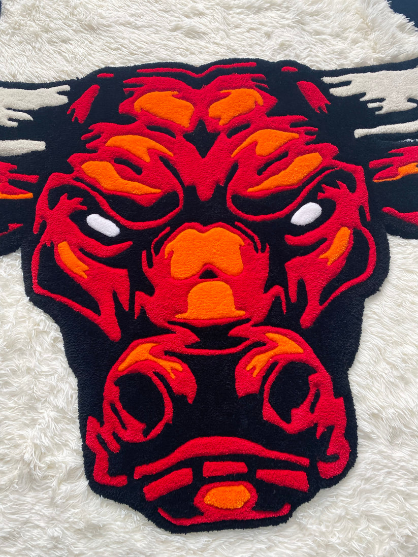 Red Bull Head Rug – Creations by Kaleigh LLC