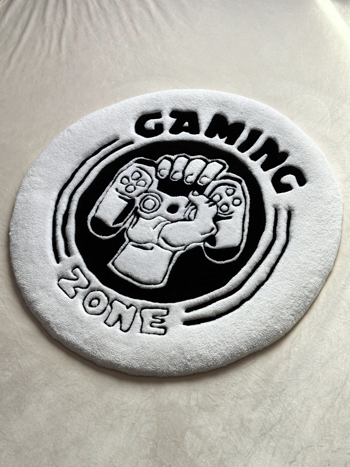 Black & White ‘Gaming Zone’ Rug – Creations by Kaleigh LLC