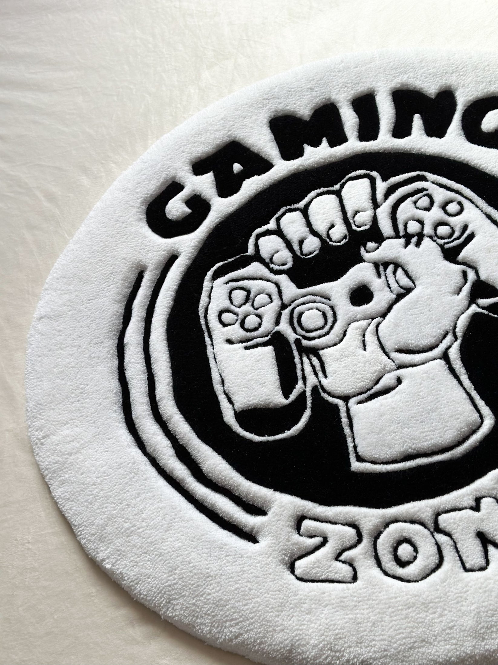 Black & White ‘Gaming Zone’ Rug – Creations by Kaleigh LLC