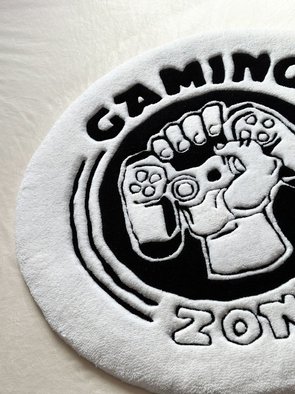 Black & White ‘Gaming Zone’ Rug – Creations by Kaleigh LLC