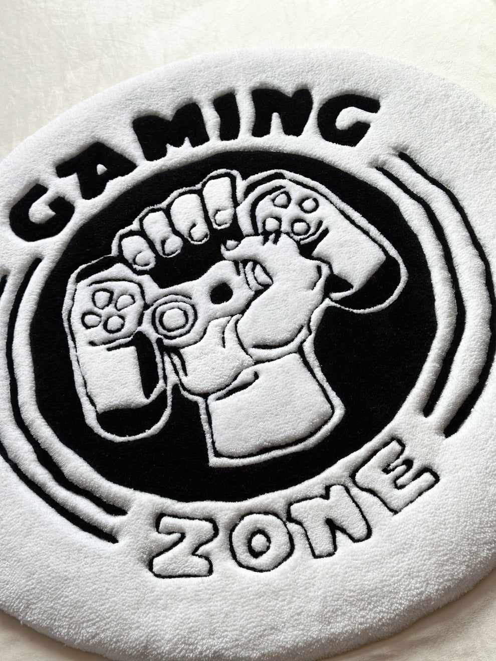 Black & White ‘Gaming Zone’ Rug – Creations by Kaleigh LLC