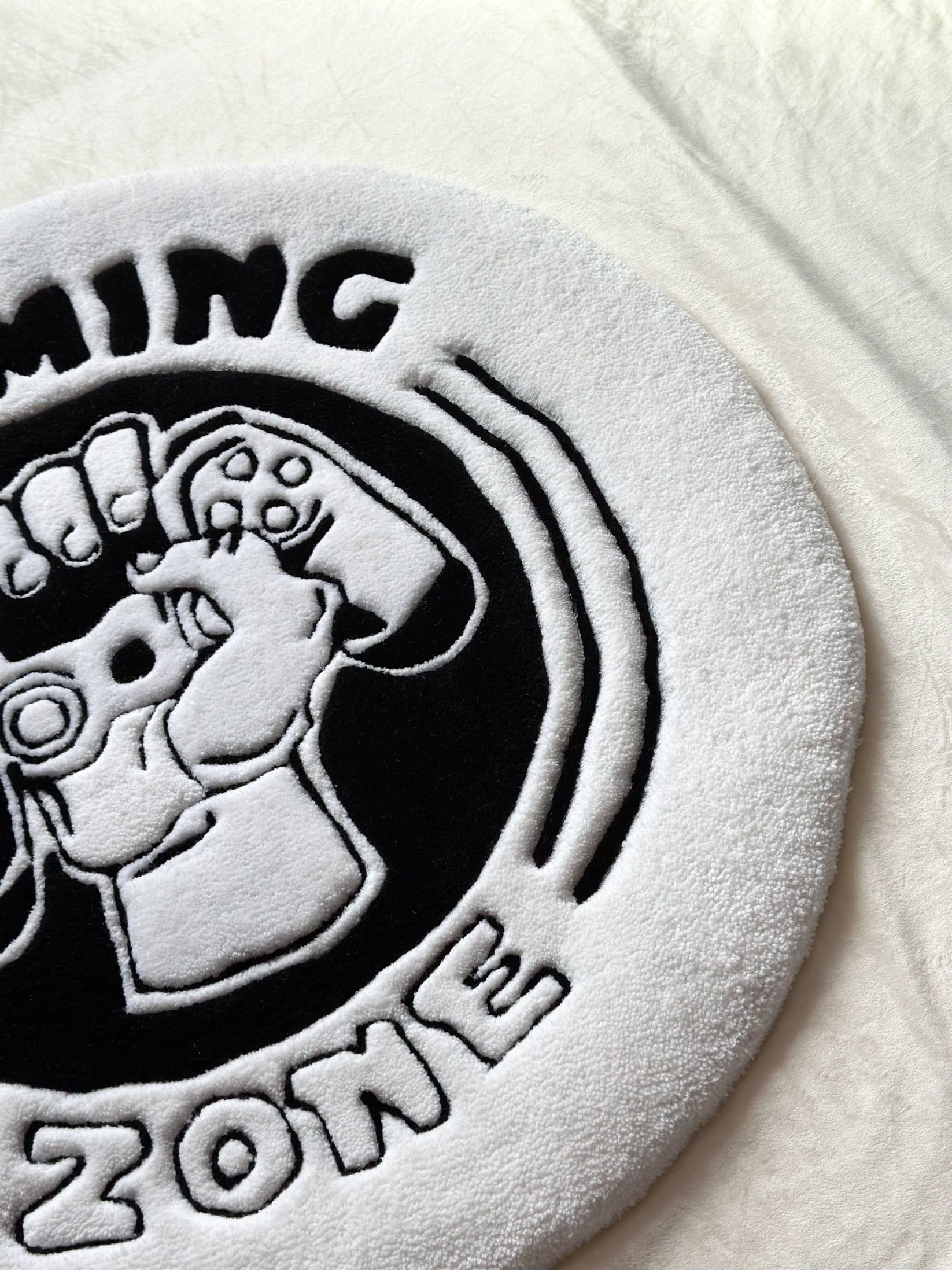 Black & White ‘Gaming Zone’ Rug – Creations by Kaleigh LLC
